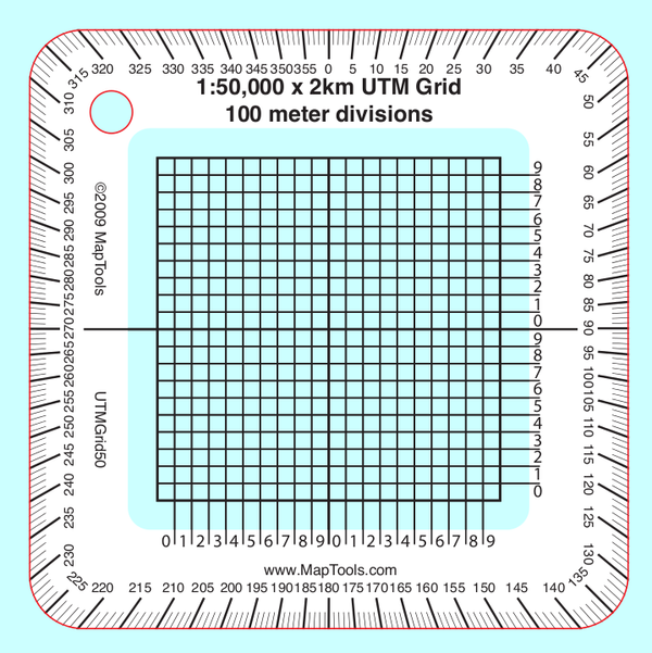 MapTools 1:50,000 Scale Pocket Size UTM Grid – The Professional Citizen ...